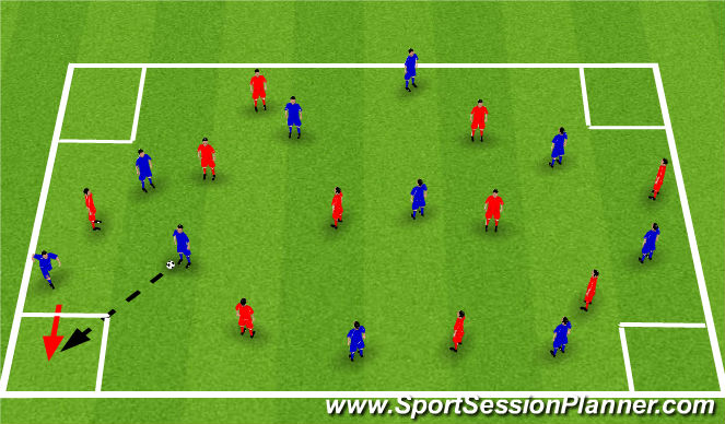 Football/Soccer: Quick passing and movement (Technical: Attacking ...