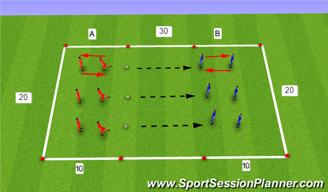 Football/Soccer: Passing Session (pass and move) (Technical: Passing & Receiving , Academy Sessions)