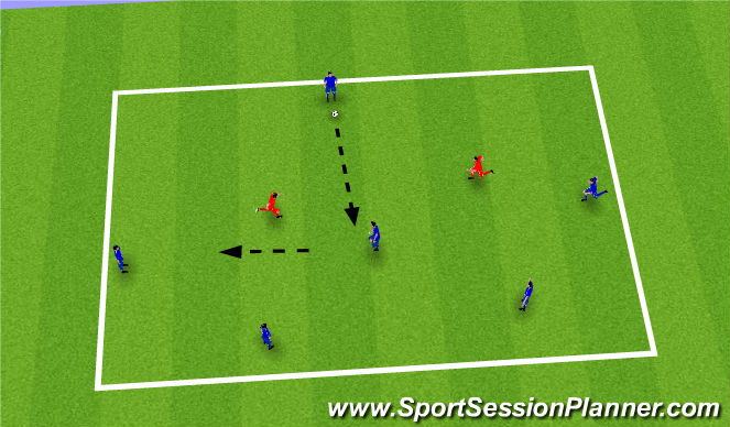 Football/Soccer: 5v2 Rondo (Tactical: Penetration, Moderate)