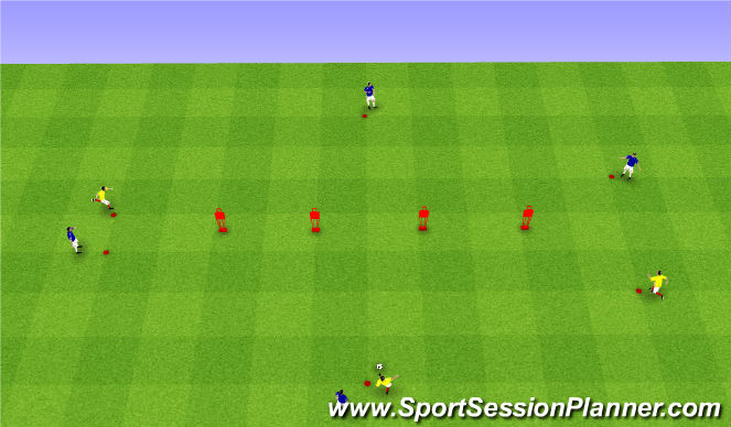 Football/Soccer: Passing Drill (Technical: Passing & Receiving , Moderate)