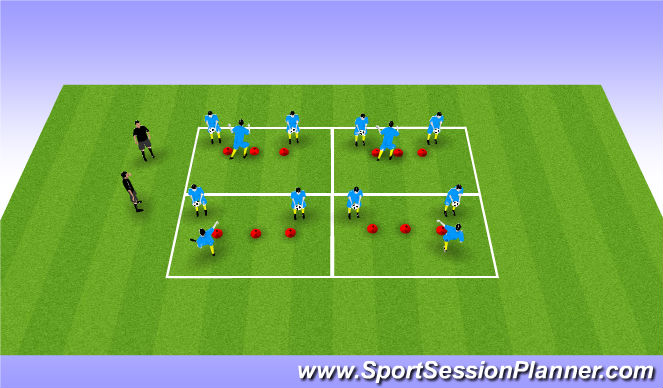 Football/Soccer: QUICK FEET WARM UP (Warm-ups, Moderate)