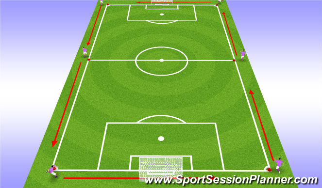 Football/Soccer: SPRINT - JOG - WALK (Physical: Endurance, Difficult)