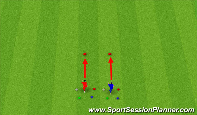 Football/Soccer: Reaction Dot Race (Physical: Agility, Beginner)