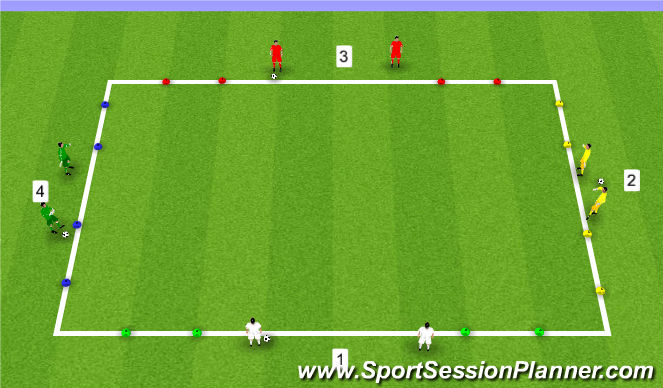 Football/Soccer: Pre Season Camp Day #2 Attacking Principles 1v1 / 2v2 (Technical: Dribbling and ...