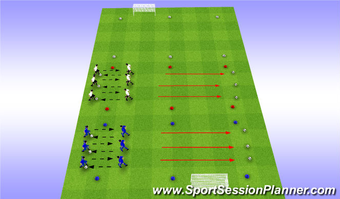 Football/Soccer: Winning the ball back quickly/Endurance WK2 (follow ...