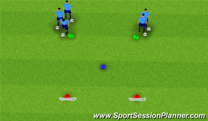 Football/Soccer: Coerver Dribbling X Warmup (Technical: Coerver/Individual Skills, Moderate)