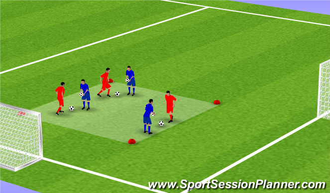 Football/Soccer: Arrival activity (protect the ball) (Warm-ups, Beginner)