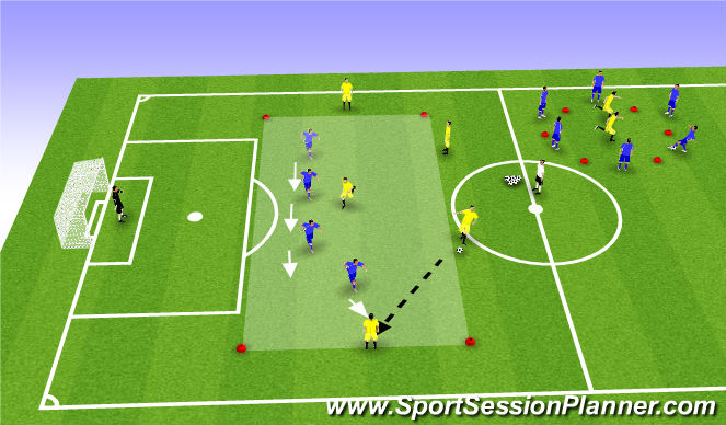 Football/Soccer: Zonal Defending - Developing the Back Four 1-4-2-3-1 ...