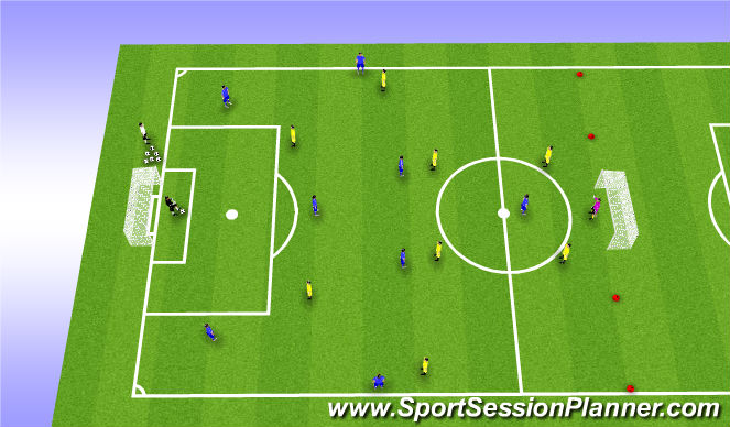Football/Soccer: Build Up Play From Behind 1-4-3-3 vs 1-4-4-2 (Tactical ...