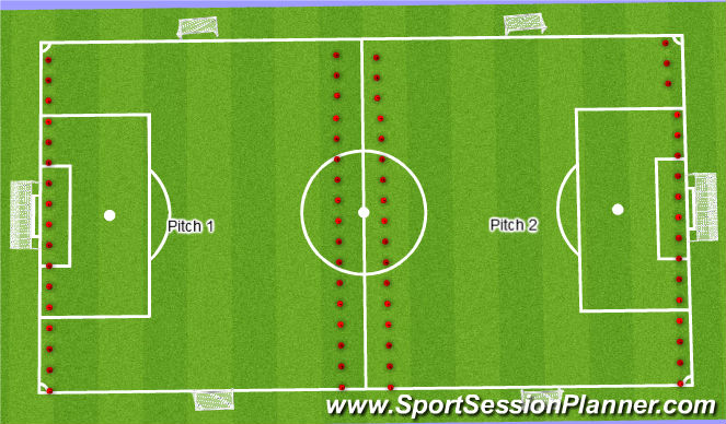 Football/Soccer: WWGPC Match Pitch Set Up (Small-Sided Games, Moderate)