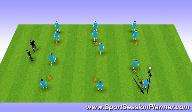 Football/Soccer: RUNNING PASSING WARM UP (Warm-ups, Moderate)
