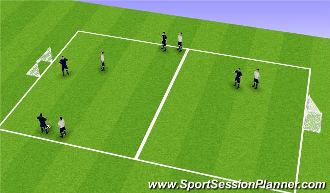 Football/Soccer: Support Play Example (Tactical: Playing out from the ...