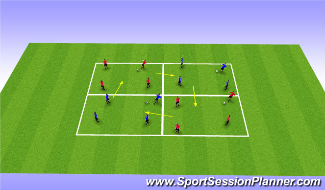 Football/Soccer: Pressing U21 (Tactical: Penetration, Moderate)