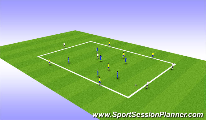 Football/Soccer: Positional Rondos 2-3 (Tactical: Possession, Difficult)