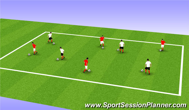 Football/Soccer: U7 Trainings (Technical: Dribbling and RWB, Beginner)