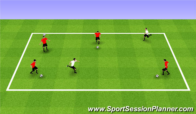 Football/Soccer: Mini Kick - Freeze Tag (Technical: Attacking skills ...