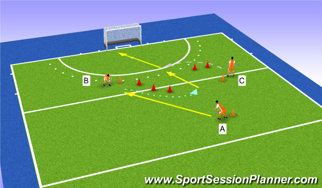 Hockey: JB1: flippen (Technical: Passing, Under 16s)