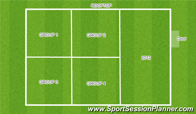 Football/Soccer: 2011 Field Layout Monday and Friday (Warm-ups, Beginner)