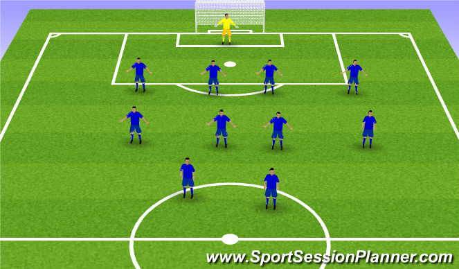 Football/Soccer: Line up (Warm-ups, Beginner)
