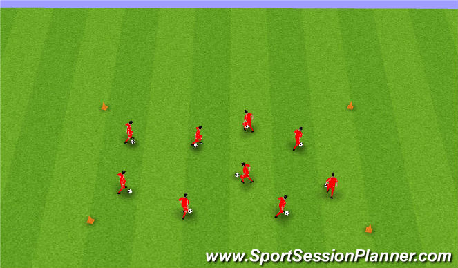 Football/Soccer: beginner # (Functional: Midfielder, Beginner)