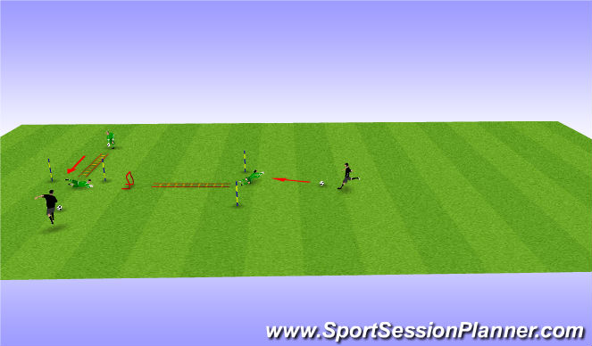 Football/Soccer: Appuis + Interventions (Goalkeeping: Agility/Diving ...