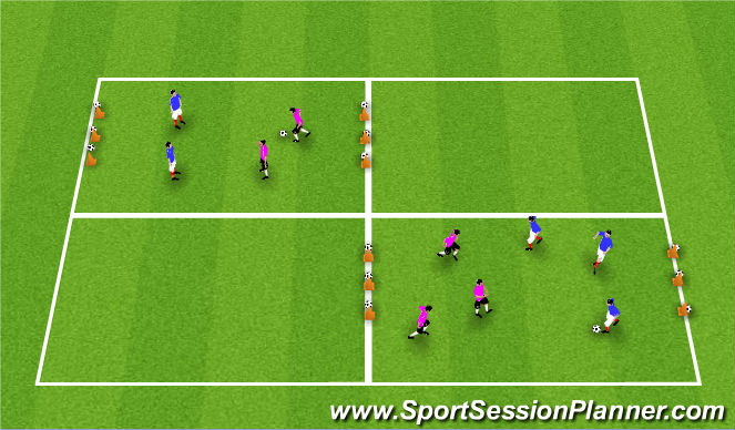 Football/Soccer: Passing / receiving (Technical: Passing & Receiving , Moderate)