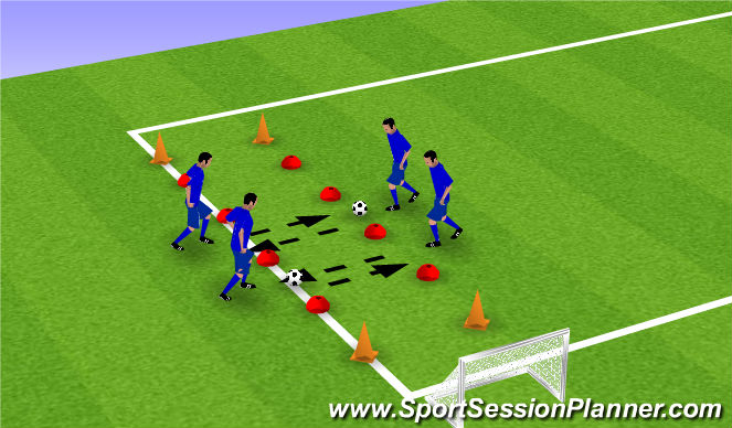 Football/Soccer: Mini training 8 mrt (Warm-ups, Beginner)