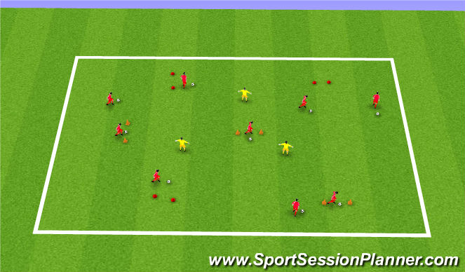 Football/Soccer: RWB/ Moves Session (U8-U10) (Technical: Attacking ...