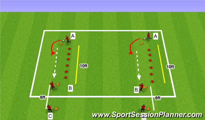 Football/Soccer: Dribbling (CoViD-19 (Social Distancing), Beginner)
