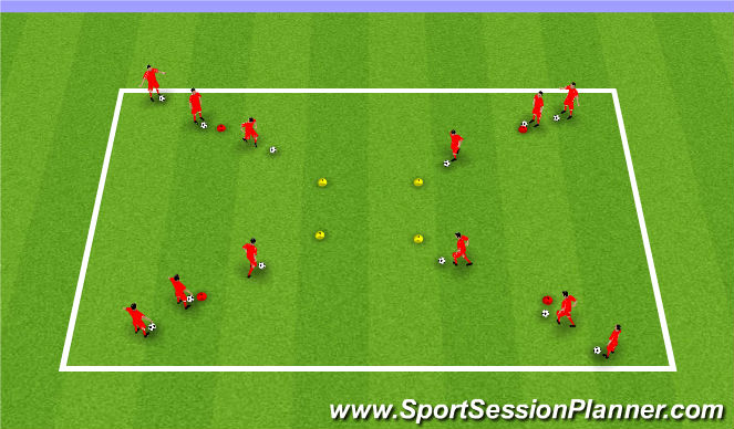 Football/Soccer: Covid 4 Cone Dribbling Relay (Coerver) (Technical ...