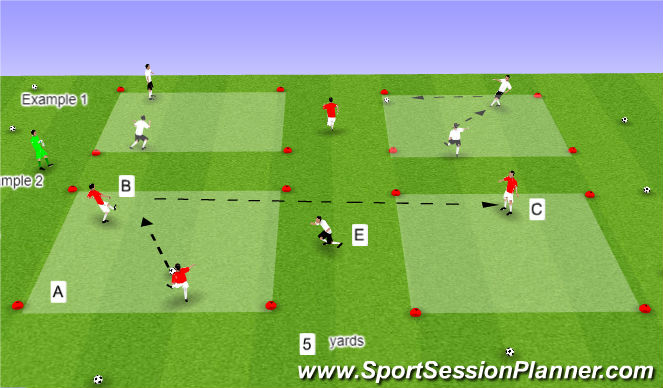 Football/Soccer: Passing Zone Games - Physical Distance Activities ...