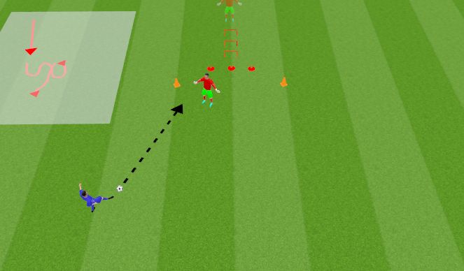 Football/Soccer: Diving (Goalkeeping: Agility/Diving techniques, Moderate)