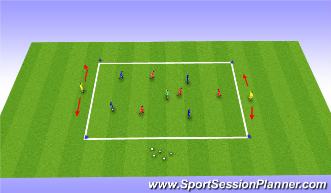 Football/Soccer: Playing into Targets 2 (Tactical: Penetration, Moderate)