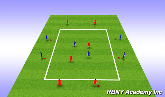 Football/Soccer: Receiving - Diagonal Pass (Technical: Movement off the ...