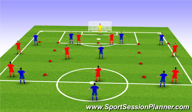 Football/Soccer: Practice 11/5 (Tactical: Combination play, Beginner)