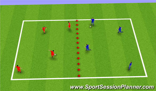 Football/Soccer: Competitive keep ball (Technical: Passing & Receiving ...