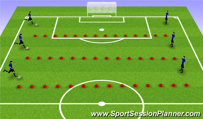 Football/Soccer: Long passing (Technical: Passing & Receiving , Moderate)