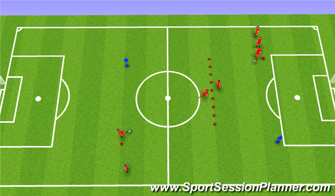 Football/Soccer: Passing Lines visual (Technical: Ball Control, Moderate)