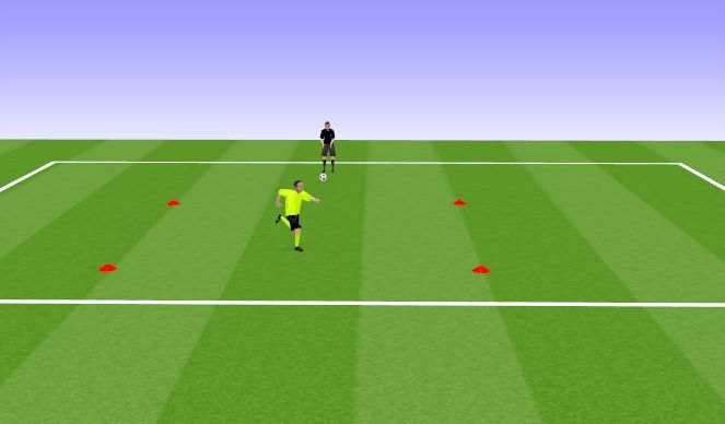 Football/Soccer: Double movement with first touch pass (CoViD-19 ...