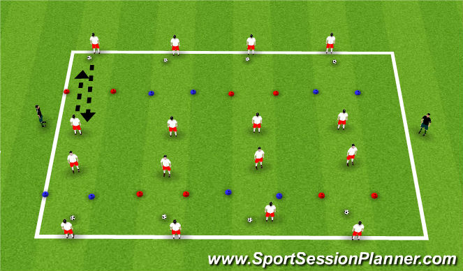 Football/Soccer: Outdoor Academy U8, Phase 3, session 3 (Technical: Passing & Receiving , Beginner)
