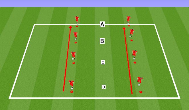 Football/Soccer: Create space and drive (Academy: Create the attack ...