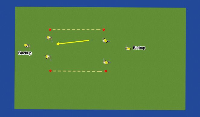Hockey: First Touch Tennis Doubles (Technical: Passing, Under 10s)