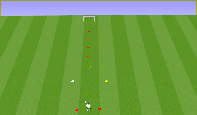 Football/Soccer: ball control course (Technical: Ball Control, Beginner)