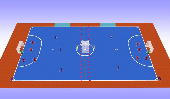 Futsal: (D04-G02) Corner Kick Game (Set-Pieces: Corners, Junior)
