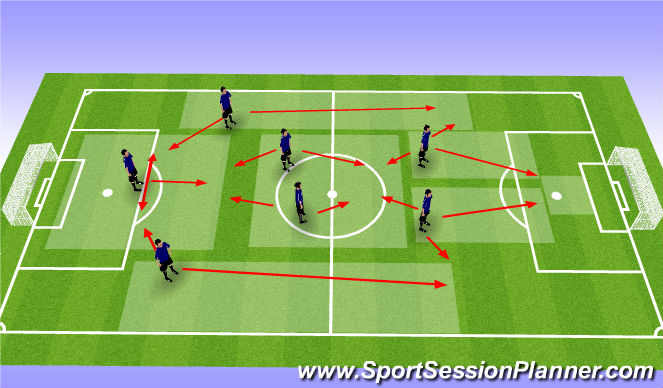 Football/Soccer: formation (Tactical: Positional understanding, Beginner)