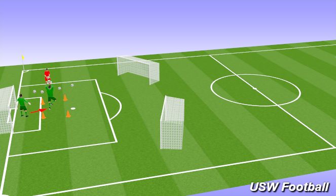 Football/Soccer: Reactions and distribution session (Goalkeeping ...