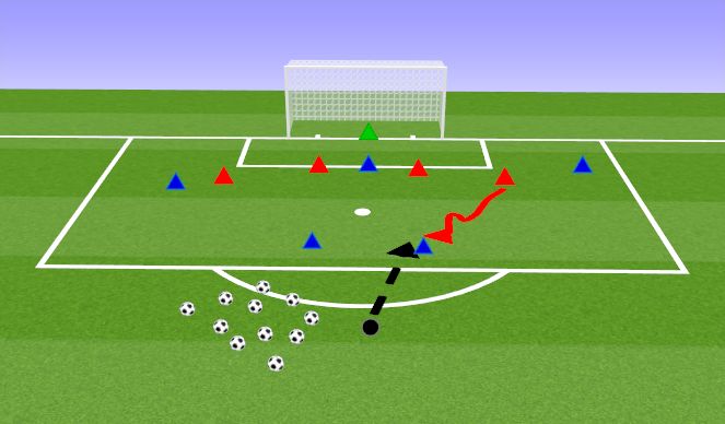 Football/Soccer: positional practice: GK (Goalkeeping: General, Moderate)