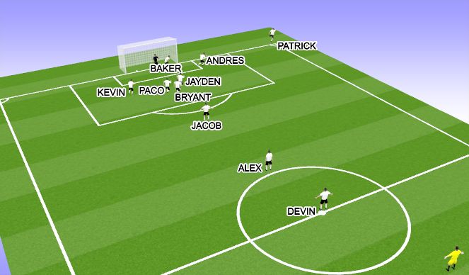 Football/Soccer: BA 08's Defending/Attacking Corner Kicks (Set-Pieces: Corners, Moderate)