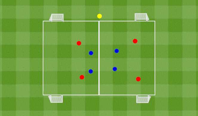 Football/Soccer: Point of attack w two goals each end (Tactical ...