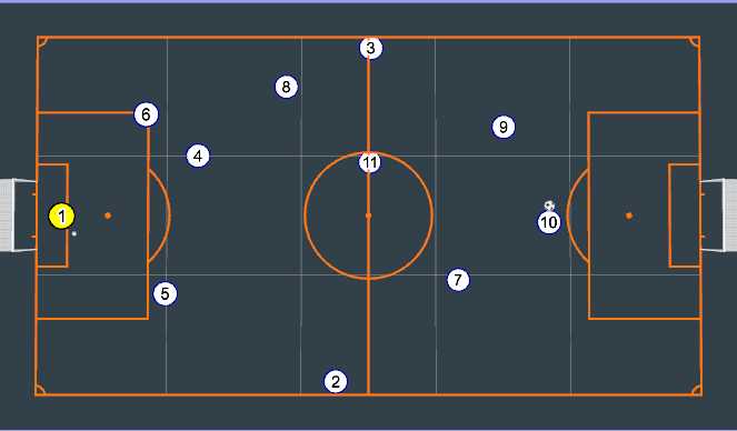 Football/Soccer: Animation Test (CoViD-19 (Social Distancing), Beginner)